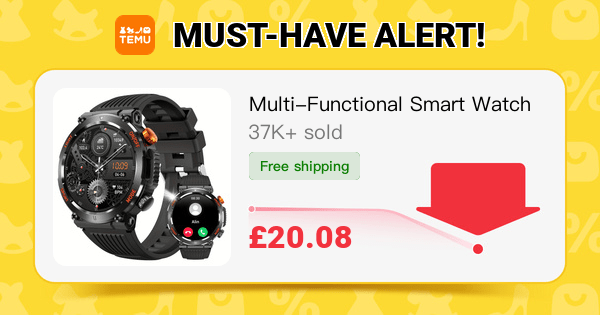 Top Temu Smart Watch Picks You’ll Love